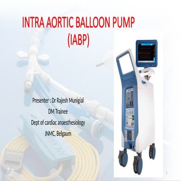 INTRA AORTIC BALLON PUMP (IABP) | PPT