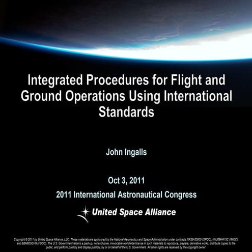 Integrated Procedures for Flight and Ground Operations Using ...