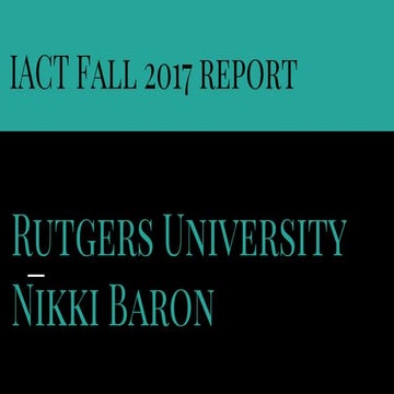fall 2017 site visit Rutgers | PPTX | Judaism | Religion & Spirituality