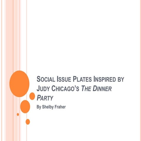 Social Issue Ceramic Plates Inspired by Judy Chicago | PPTX
