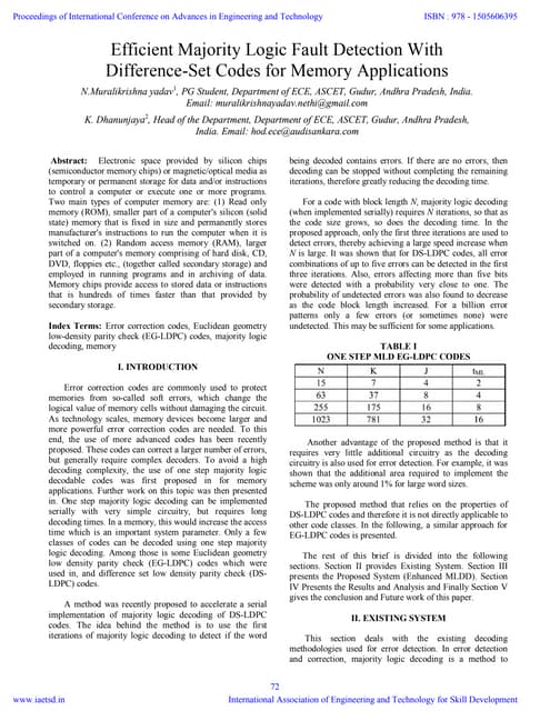 Iaetsd Efficient Majority Logic Fault Detection With Pdf 9023