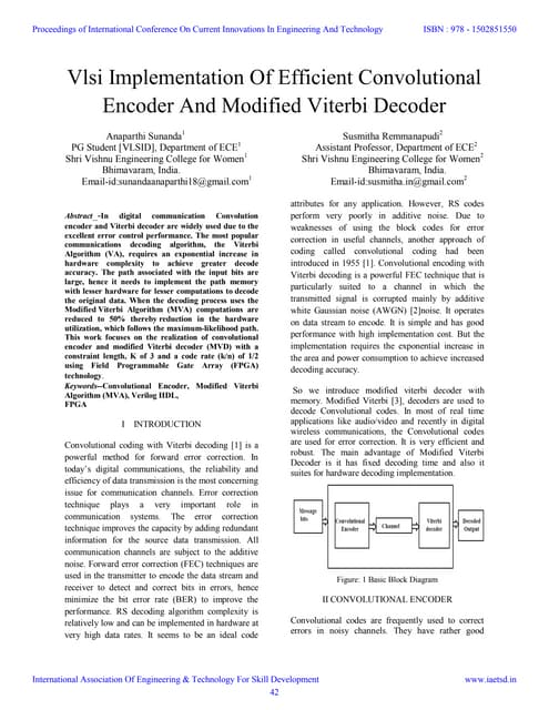 Iaetsd Vlsi Implementation Of Efficient Convolutional Pdf