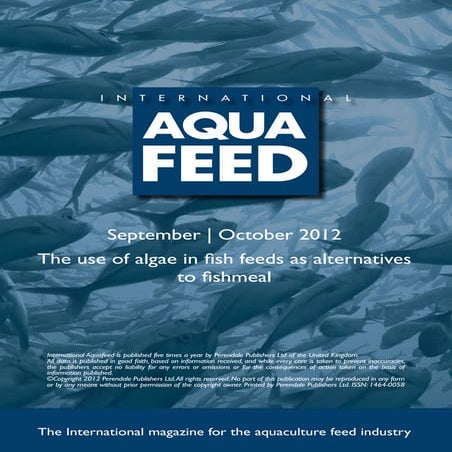 The use of algae in fish feeds as alternatives to fishmeal | PDF