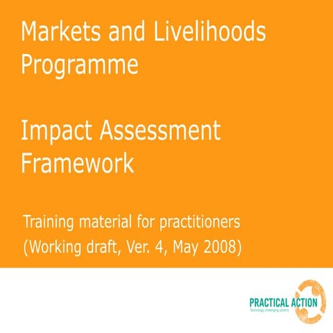 Impact Assessment Framework, Working Doc, Rev5 | PPT
