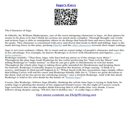 Villain Essay | PDF