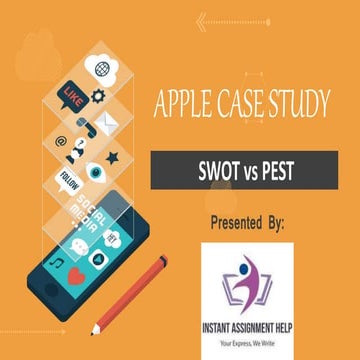 APPLE CASE STUDY - SWOT vs PEST | PPTX
