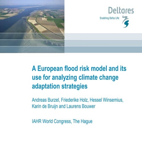 IAHR 2015 - A European flood risk model and its use for analyzing ...