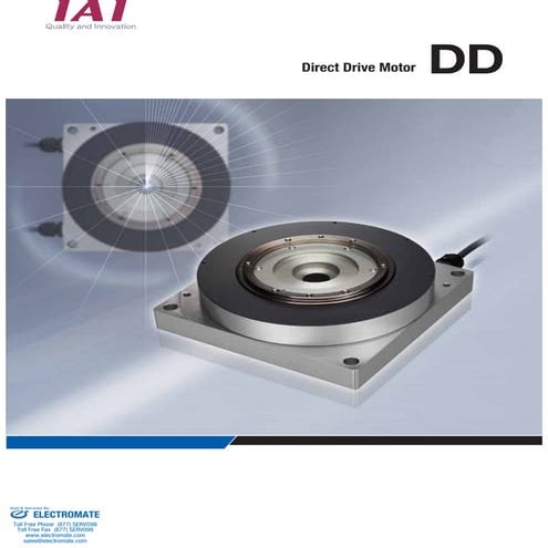 Iai direct drive_motor_specsheet | PDF