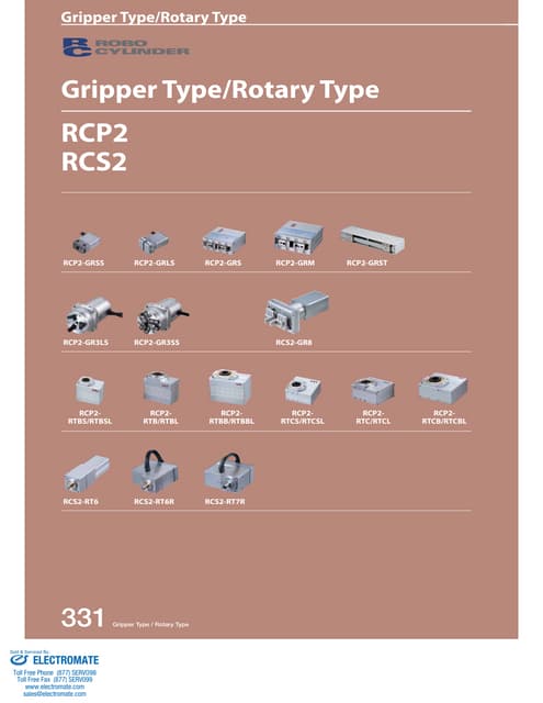 Iai rcp2 rtbb_rtbbl_specsheet | PDF