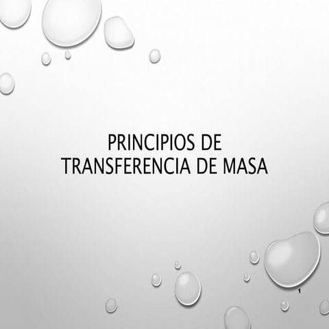 Iaii 3 principios de transferencia de masa | PPT