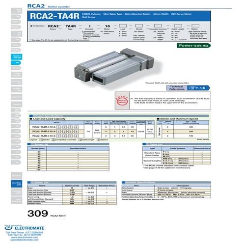 Iai Rca2 Ta4 R Specsheet Pdf