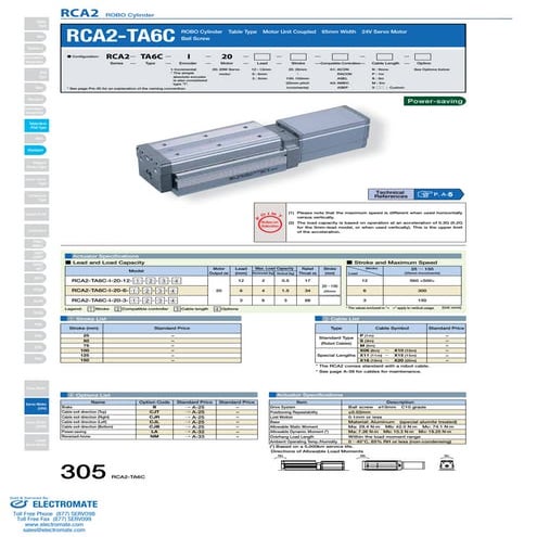 Iai rca2 ta6_c_specsheet | PDF