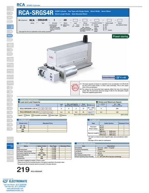 Iai rcp2 w_ra4c_specsheet | PDF
