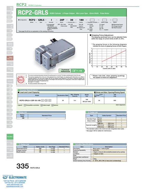 Iai rcp2 rtcb_rtcbl_1_specsheet | PDF | Computer Peripherals | Computing
