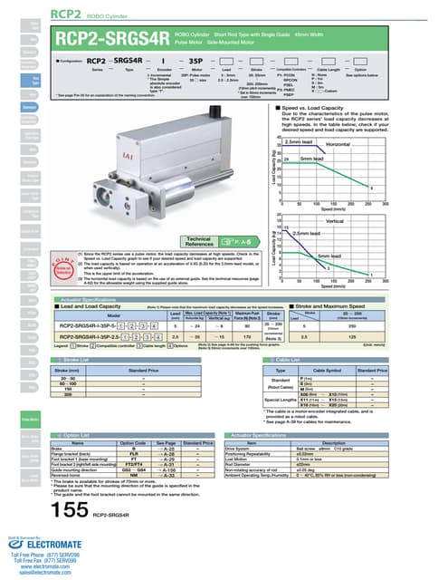 Iai rcp2 rtcb_rtcbl_1_specsheet | PDF | Computer Peripherals | Computing