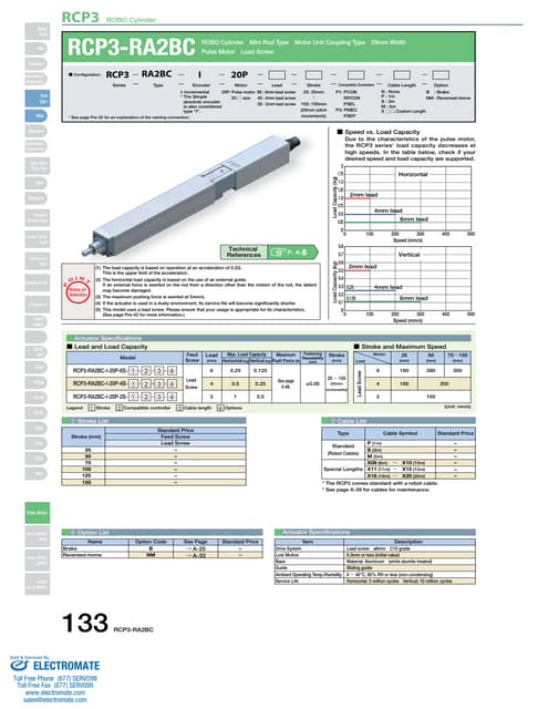 Iai rcp2 rtcb_rtcbl_1_specsheet | PDF | Computer Peripherals | Computing