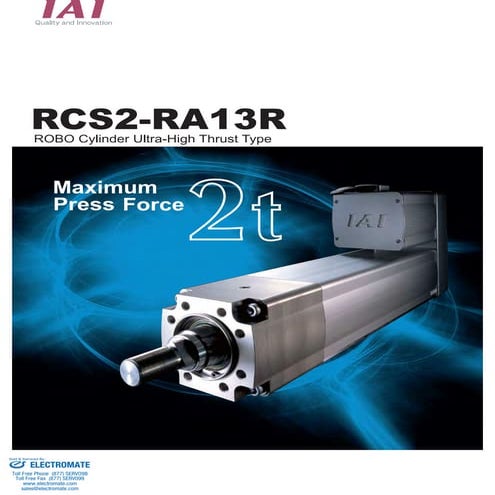 Iai rcs2 ra13_r_specsheet | PDF