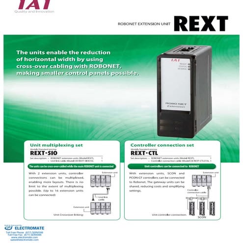 Iai rext specsheet | PDF