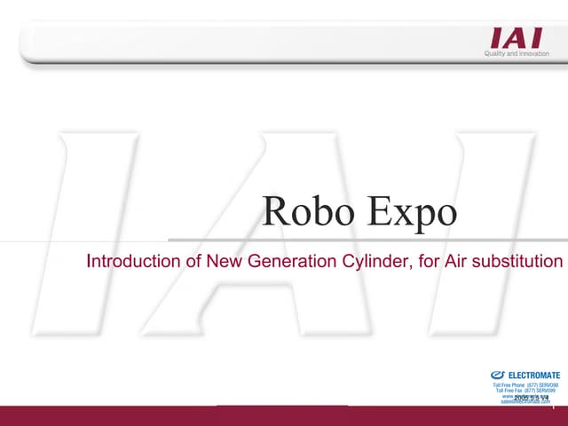 Iai Robo Expo Presentation 2005 Pdf