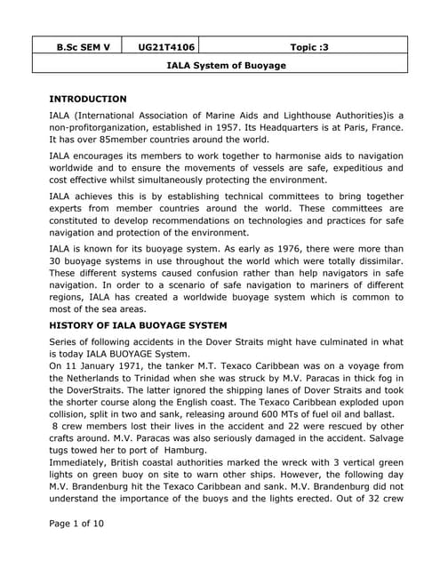 IALA Buoyage System and Visual Aids to Navigation | PDF | Travel
