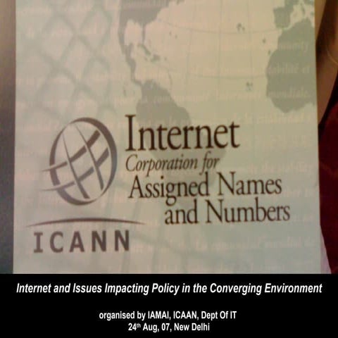 IAMAI & ICAAN workshop at New Delhi on 24th Aug | PPT