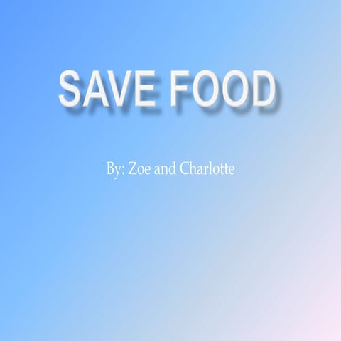 Spread A Word Save Food | PPT