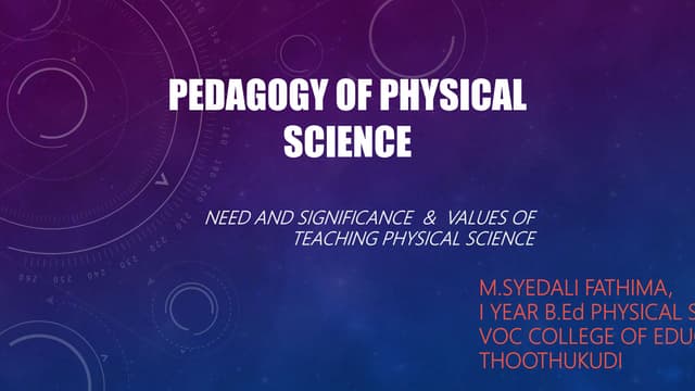 Approaches in science teaching | PPTX