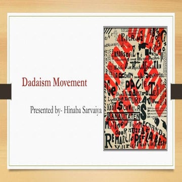 Dadaism Movement | PPTX