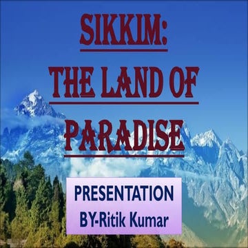 Mineral resources in Sikkim ppt | PDF