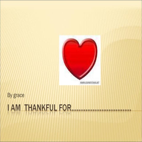 I am thankful for grace | PPT