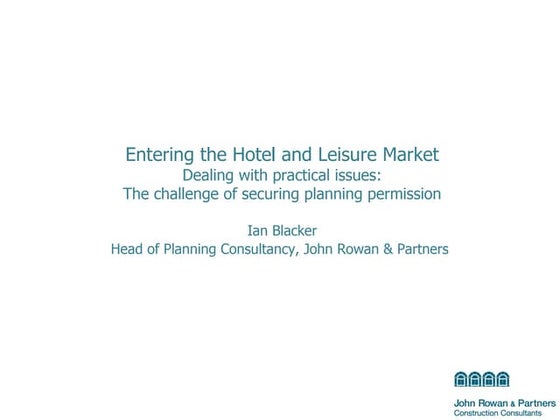 Phases of resort development process | PPT | Developmental Sites | Real ...