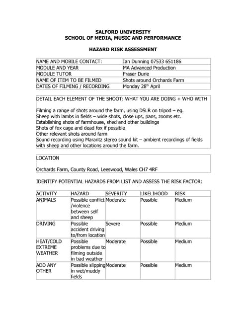 Location Reece & Risk Assessment.pdf