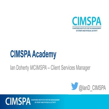 CIMSPA Academy | PPTX
