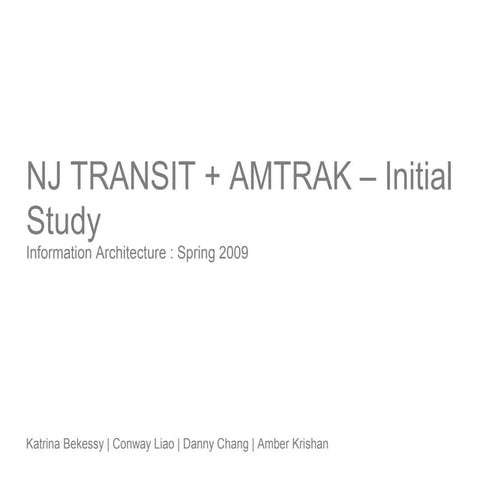 NJ Transit Study 02-19-09 | PPT