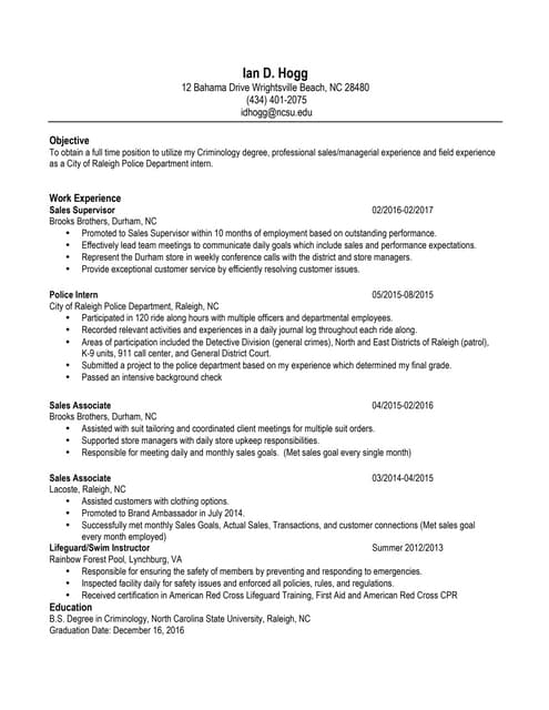 MGT style resume | DOCX