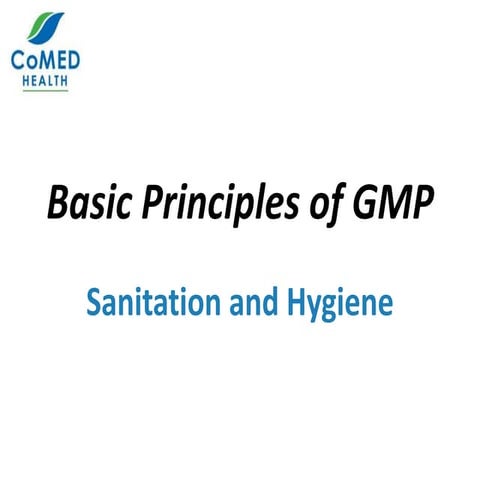 Ian's basic principles of gmp training presentation | PPTX