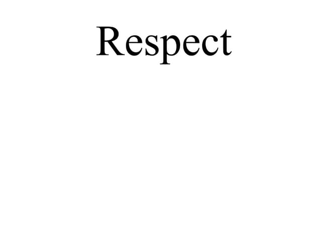 Respect | PPTX