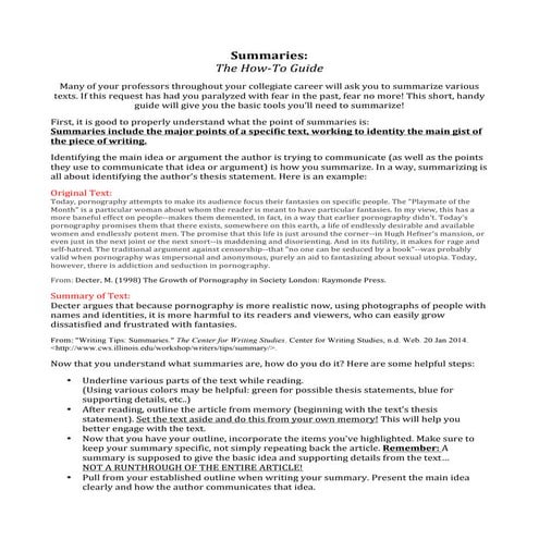 Ian - Summaries | PDF