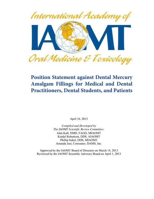 Mercury hazards and toxicity | PPTX