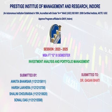 Investment And Portfolio Management Presentation Pptx