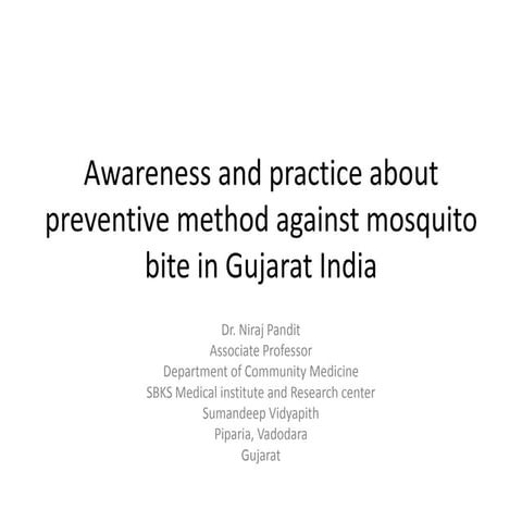 Iapsm Mosquito Bite | PPTX
