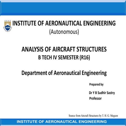 Introduction to Aircraft Structural Design | PDF