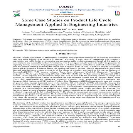 Implementation framework for_plm_a_case_study_in_t | PDF