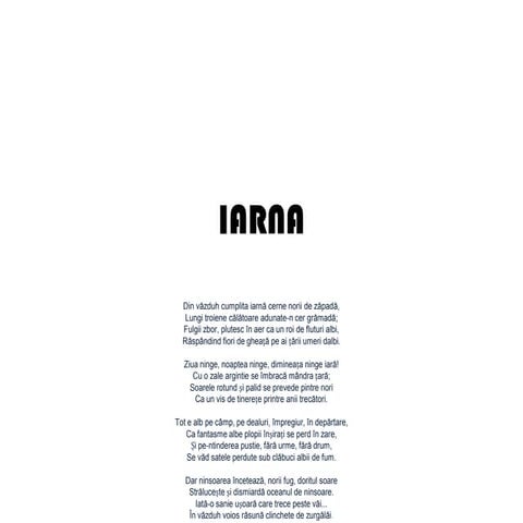 Iarna | PPTX