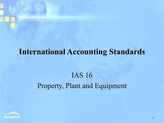 Accounting Standard 10 (PPE) | PPTX