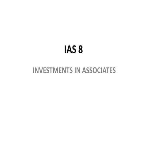 Ias 28 associates | PPTX