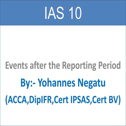 Ias 10 | PPTX