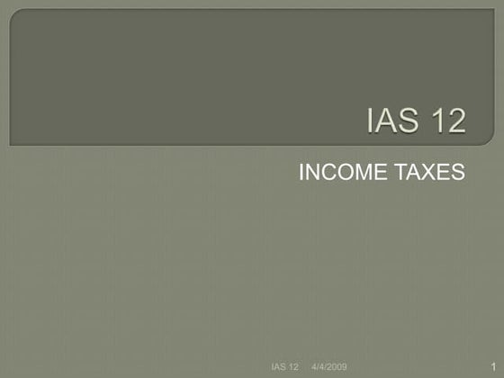 IAS-1: Presentation of Financial Statements | PPTX | Stocks and Bonds ...