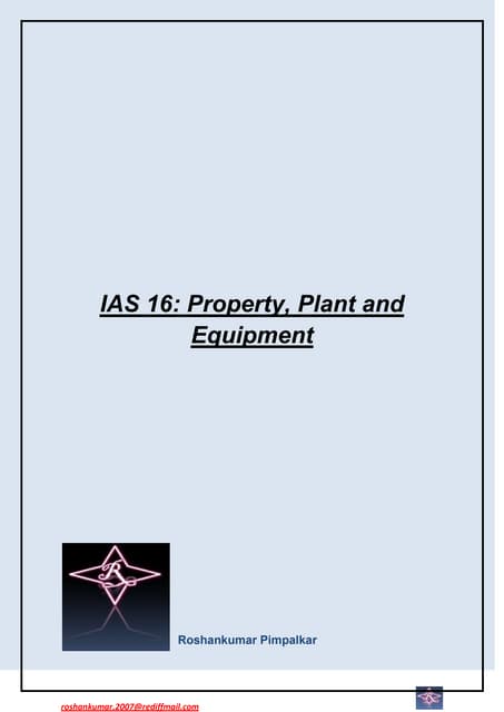 Corporate Reporting - MFRS116, IAS16 Property Plant and Equipment_PPE ...