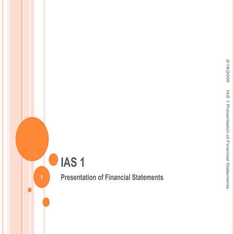 IAS 1 Presentation Of Financial Statements | PPTX